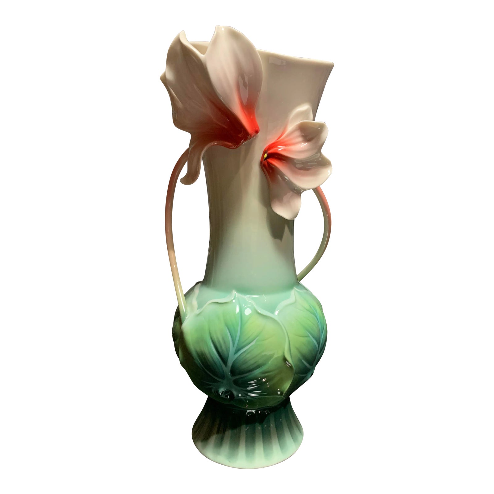 Franz Porcelain Dreams Come True Floral Vase | Chairish