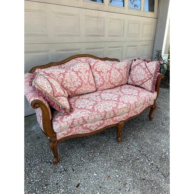Ethan Allen French Provincial Settee | Chairish