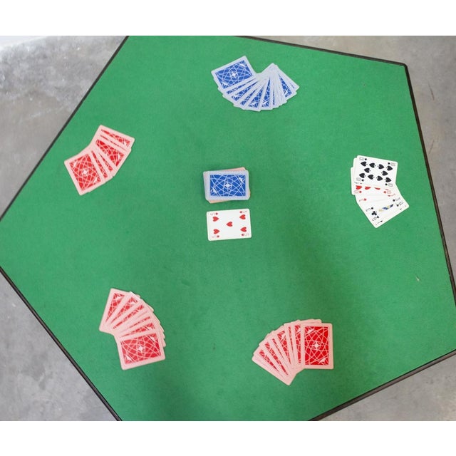 Pentagonal Game Table, 1940s | Chairish