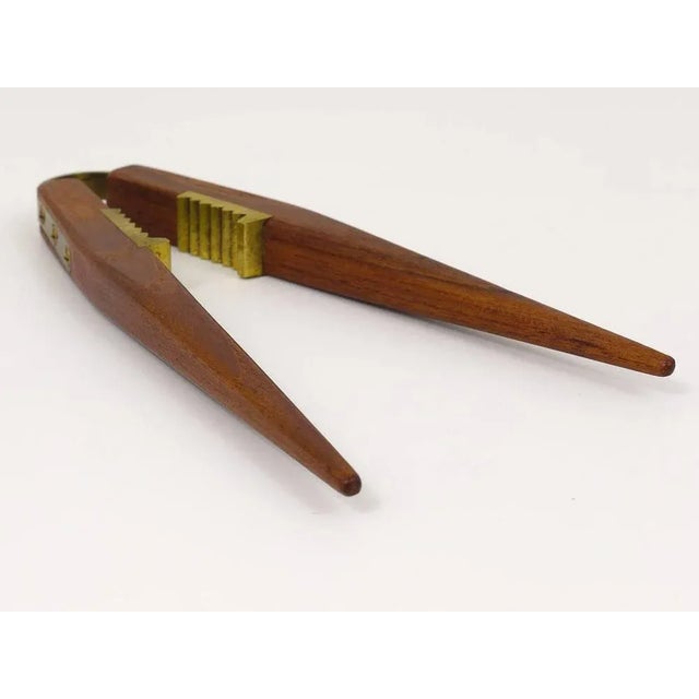 Mid-Century Teak and Brass Nutcracker by Poul Knudsen, Denmark, 1950s ...