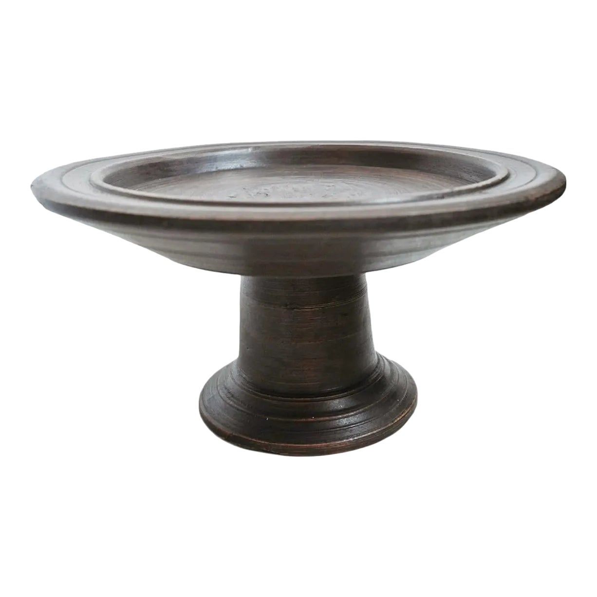 Mid 20th Century Vintage Java Pedestal Tray X-Small | Chairish