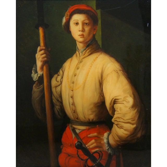 Portrait of Halberdier Cosimo De Medici Soldier Oil Painting After ...