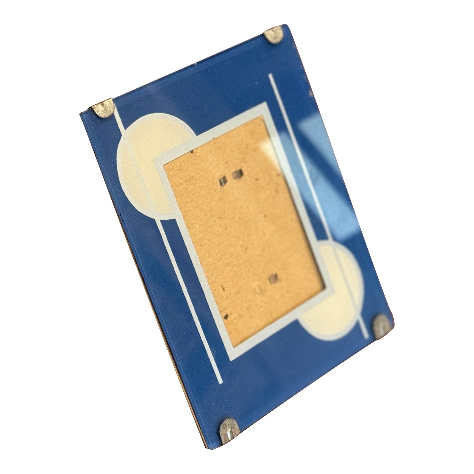 Art Deco Cobalt Blue Glass Picture Frame, Circa 1930s | Chairish