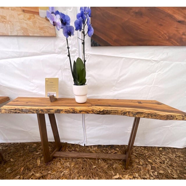 Live Edge Console Table Handcrafted | Chairish