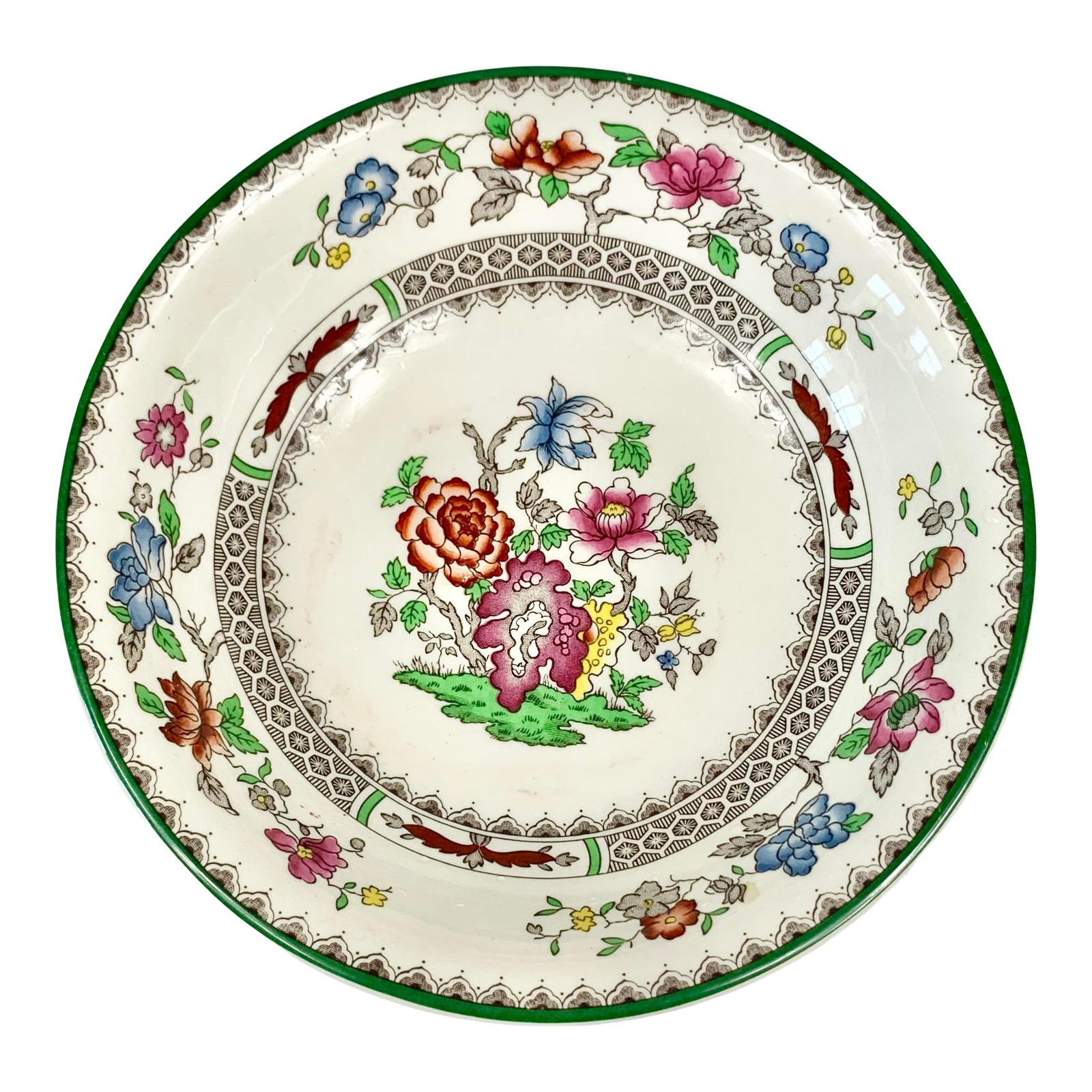 Vintage Spode Chinese Rose Catchall | Chairish