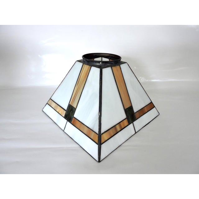 Square Art Deco Ceiling Light Shade | Chairish