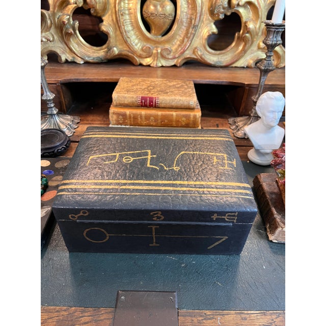 19th Century Parcel Gilded & Painted Antique Curiosity Occult "Witch's ...