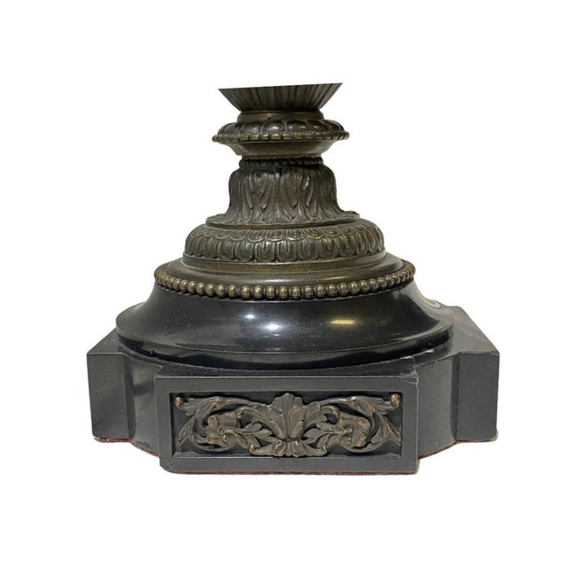 1920s Black Granite & Bronze Lamps, a Pair | Chairish