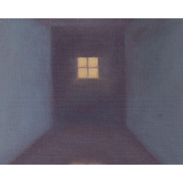 1993 Signed “Winter Light” Oil on Board Painting by Artist John Axton ...