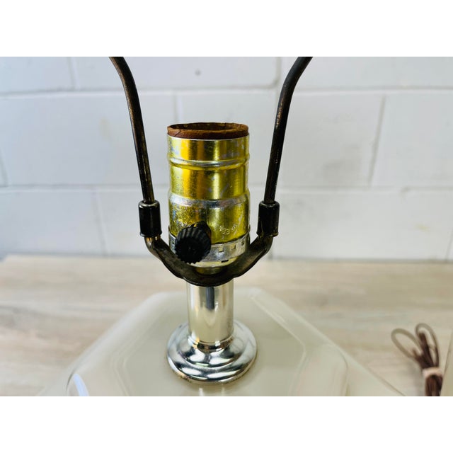 Vintage 1980s Glass Table Lamps, Pair | Chairish