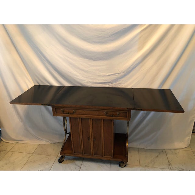 1960s Vintage Mastercraft Rolling Bar Server | Chairish
