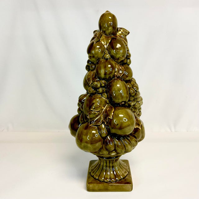 1968 Mid-Century Hollywood Regency Folk Art Trompe L’Oeil Majolica ...
