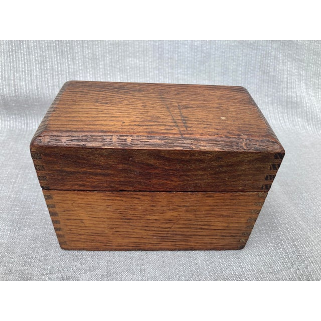 Early 20th Century Small Vintage Wood Box With Dovetailed Joints | Chairish