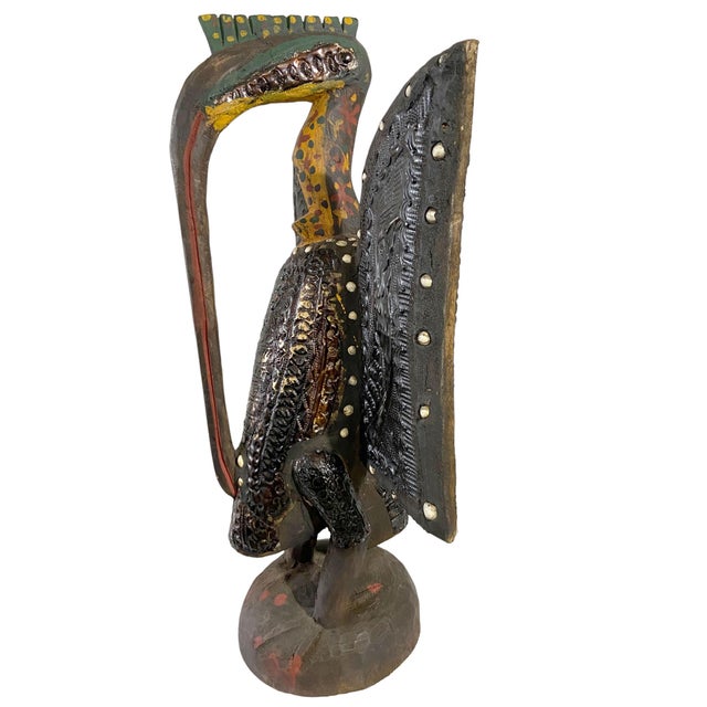 Senufo Bird Statue Cote d'Ivoire 30" H by 22" W | Chairish