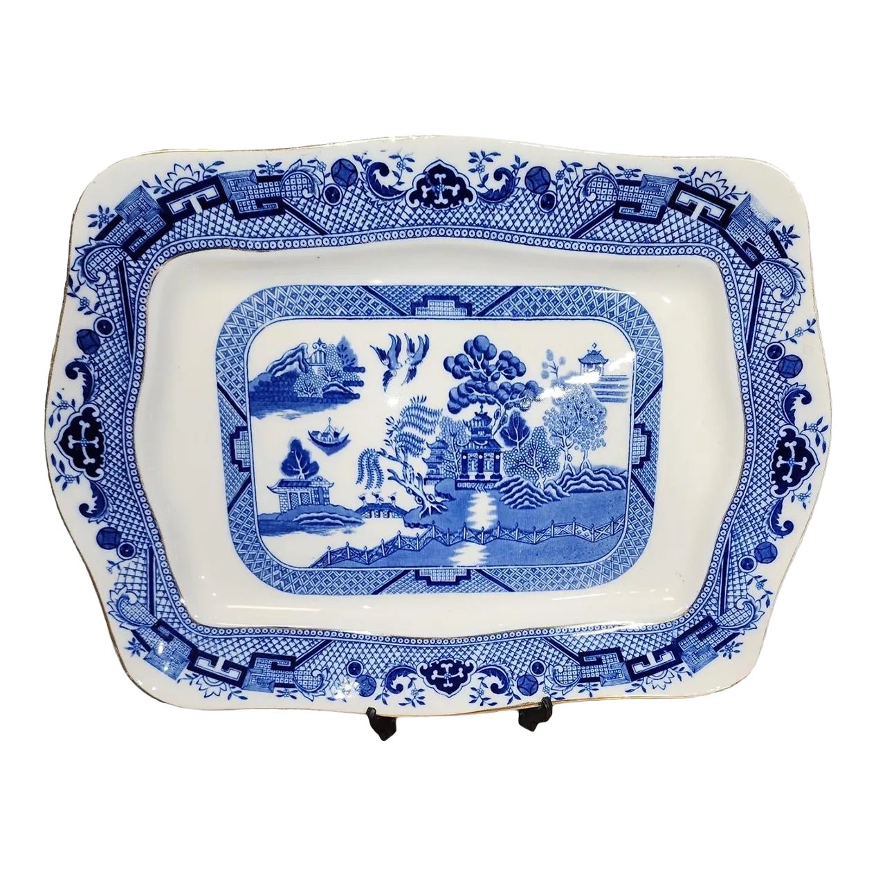 19th Century S. Hancock & Sons Coronaware Meat Platter | Chairish