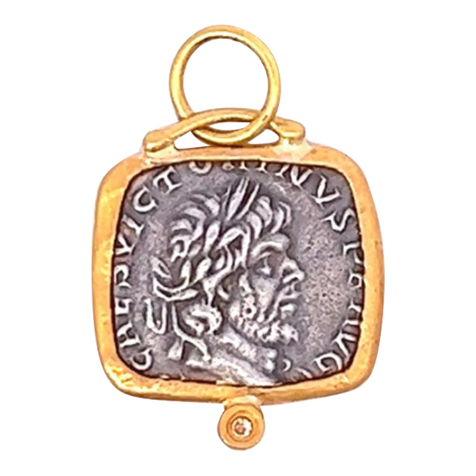 Handmade Greek Medallion Medusa & Zeus Charm | Chairish