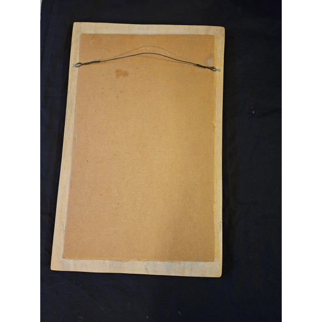Joanne Ferrara Carved Unique Dolphin Mirror Vintage 11Wx18 L | Chairish