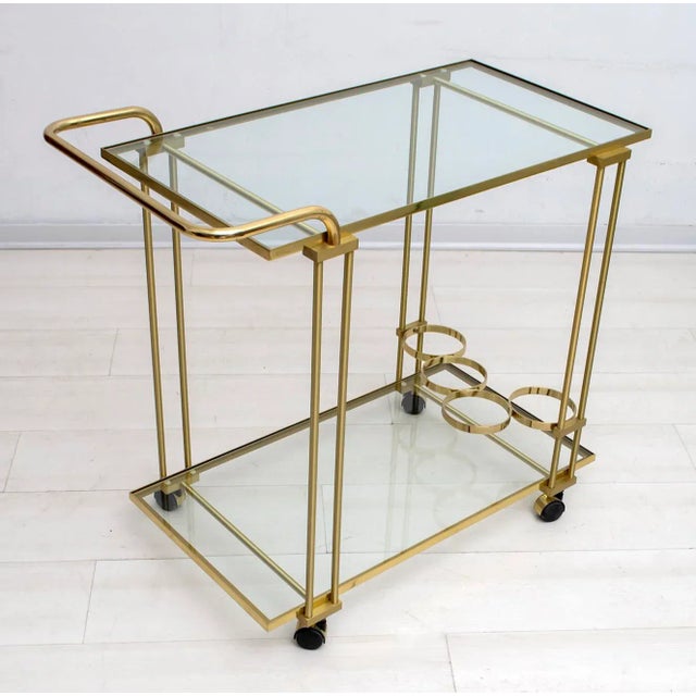 Mid-Century Modern Italian Brass Trolley, 1970s | Chairish