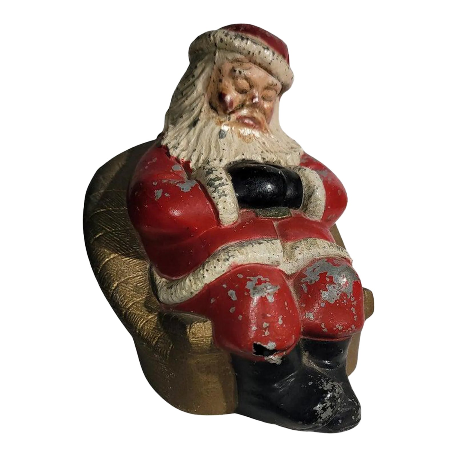 Banthrico Inc Chicago Metal Santa Coin Bank | Chairish