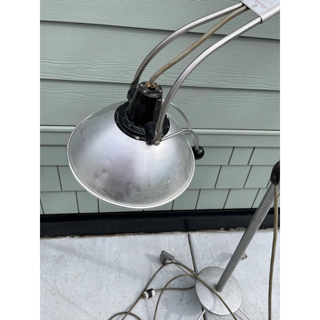 1950s Wilmot Castle Industrial Rolling Floor Lamp | Chairish