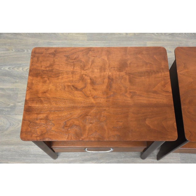 1960s Refinished Walnut Nightstands by Drexel “Modern” - a Pair | Chairish