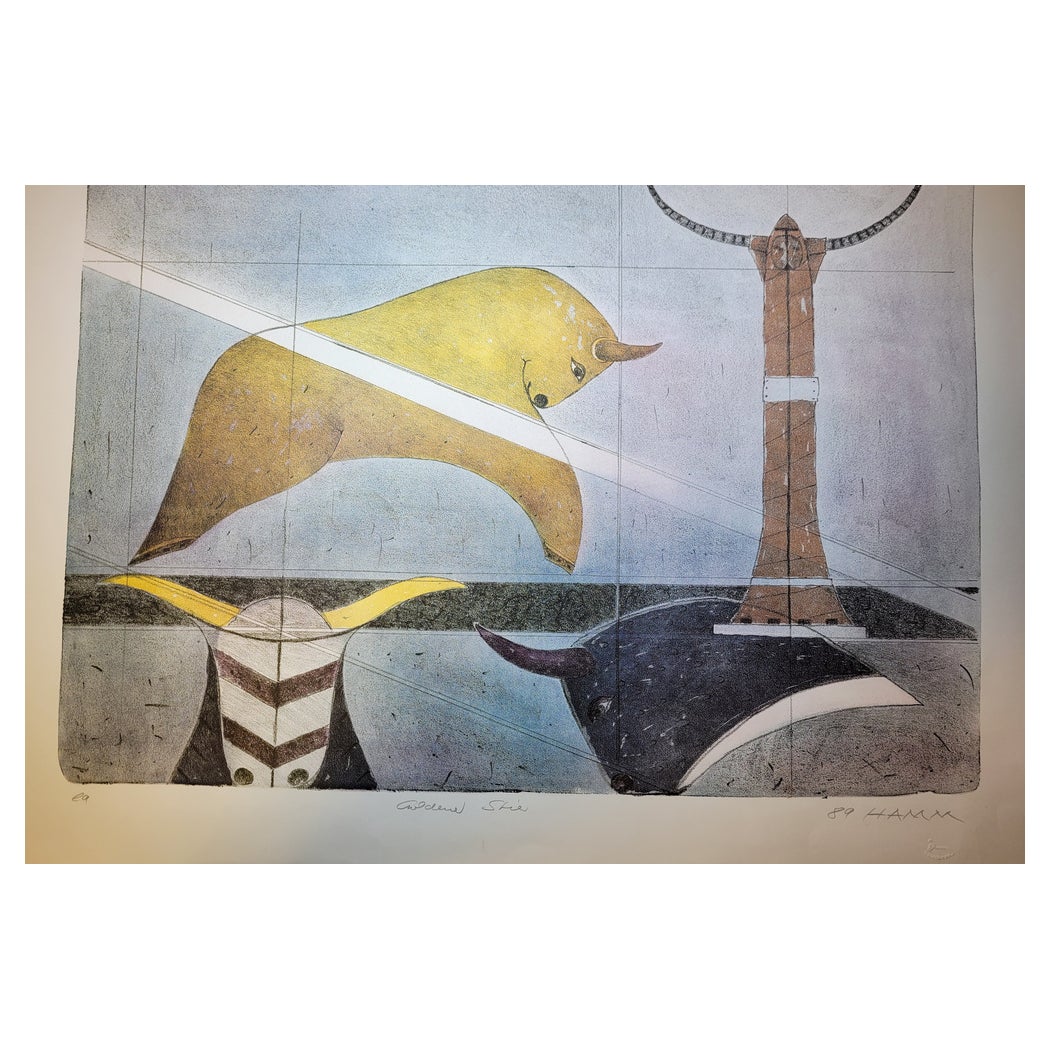 Jack Hamm, Untitled, 1989, Original Lithograph | Chairish