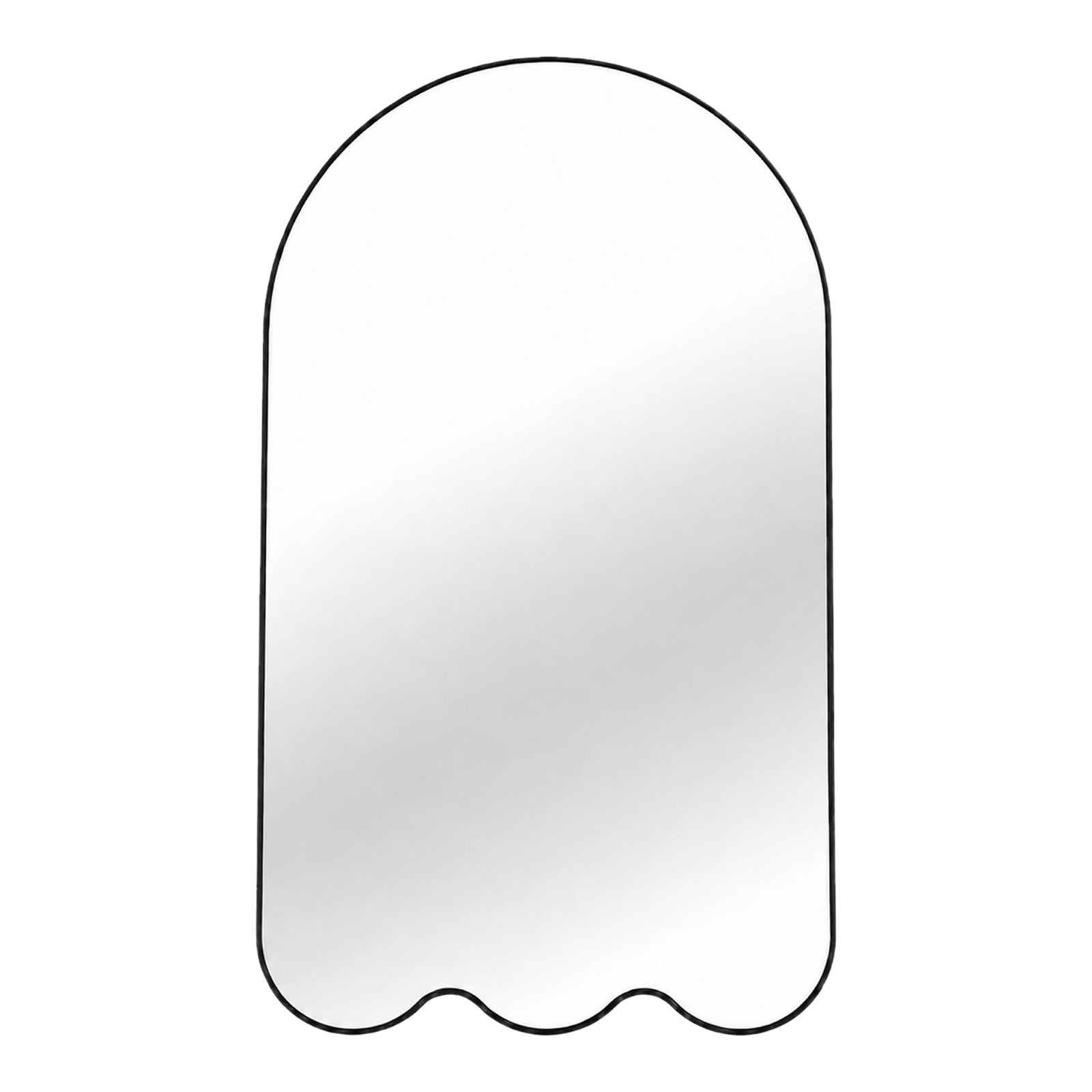 Black Large Organic Modern Wall Mirror With a Slim Frame - Archvyli A3 ...