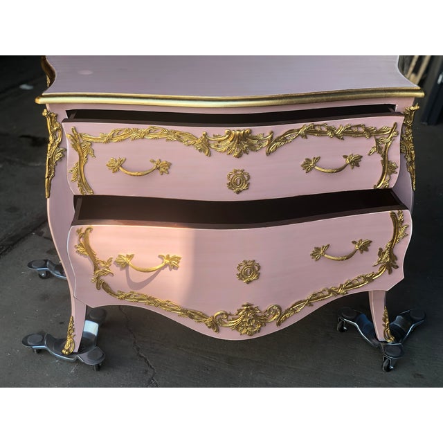 Blush Pink Chest of Drawers French Style | Chairish