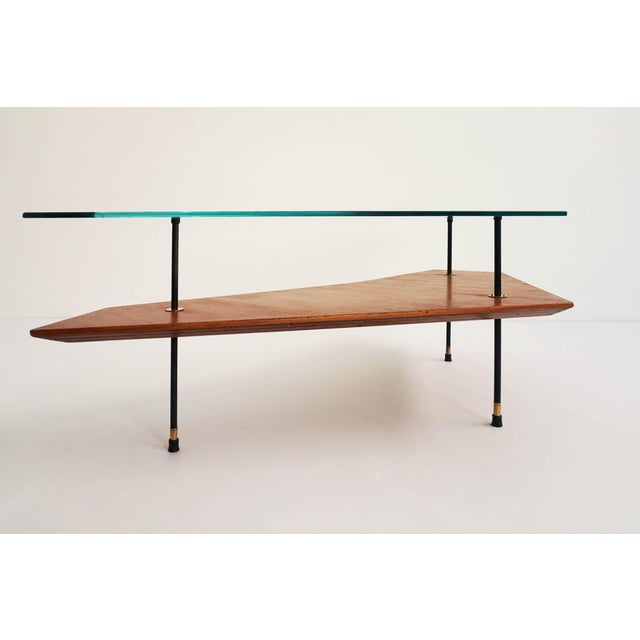 Italian Diagonal Coffee Table, 1950s | Chairish