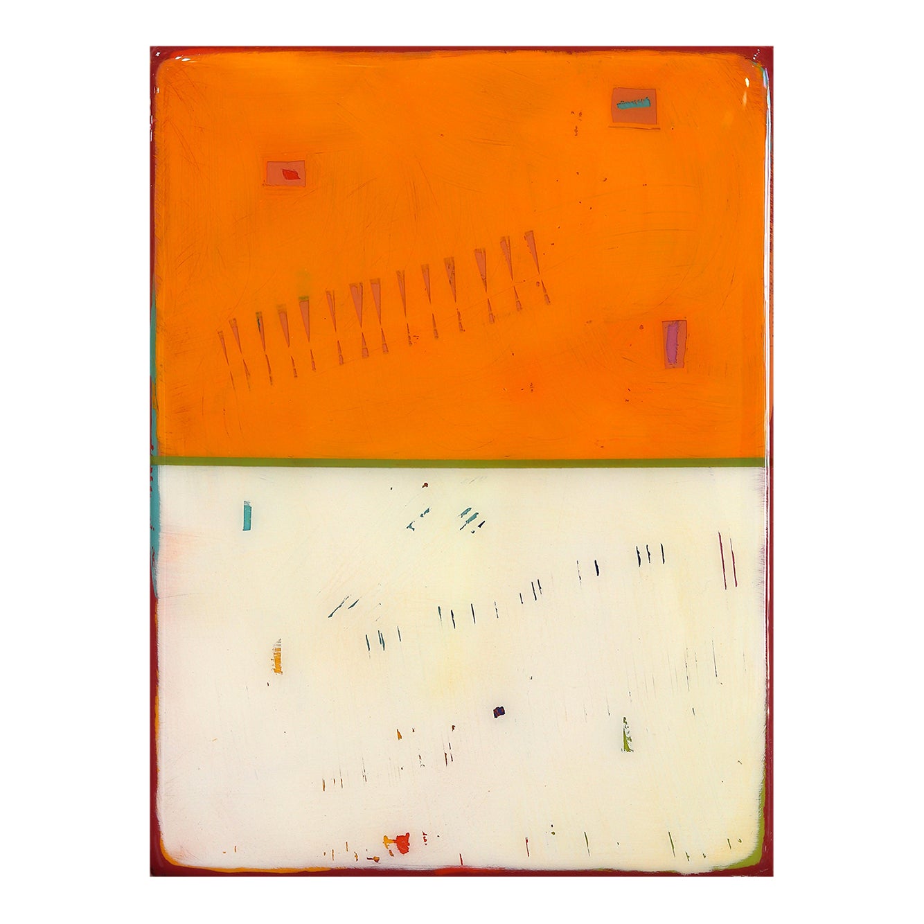 The Window 280 - Modern Minimalist Warm Earth Tone Orange Resin ...