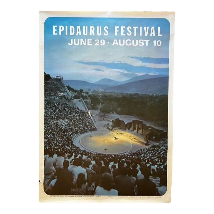 1968 Original Epidaurus Festival at the Ancient Theatre of Epidaurus in ...