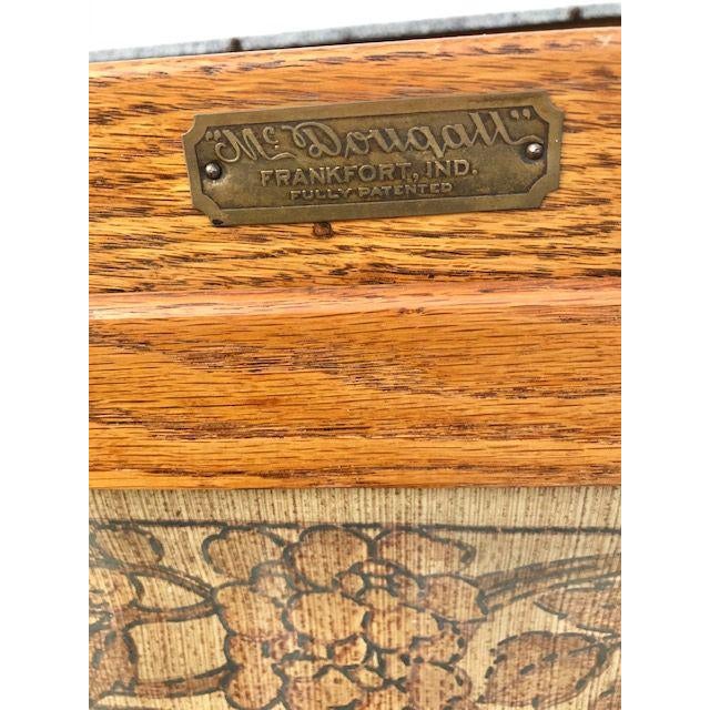 Antique McDougall Oak Hoosier Kitchen Cabinet | Chairish Antique McDougall Oak Hoosier Kitchen Cabinet | Chairish