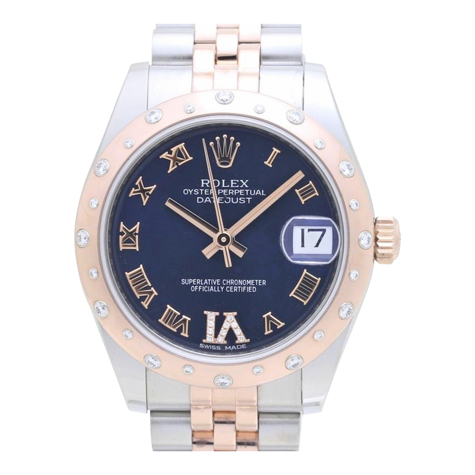 Rolex Datejust 31 178341 Random Serial Purple Diamond K18Pg Pink Gold X ...