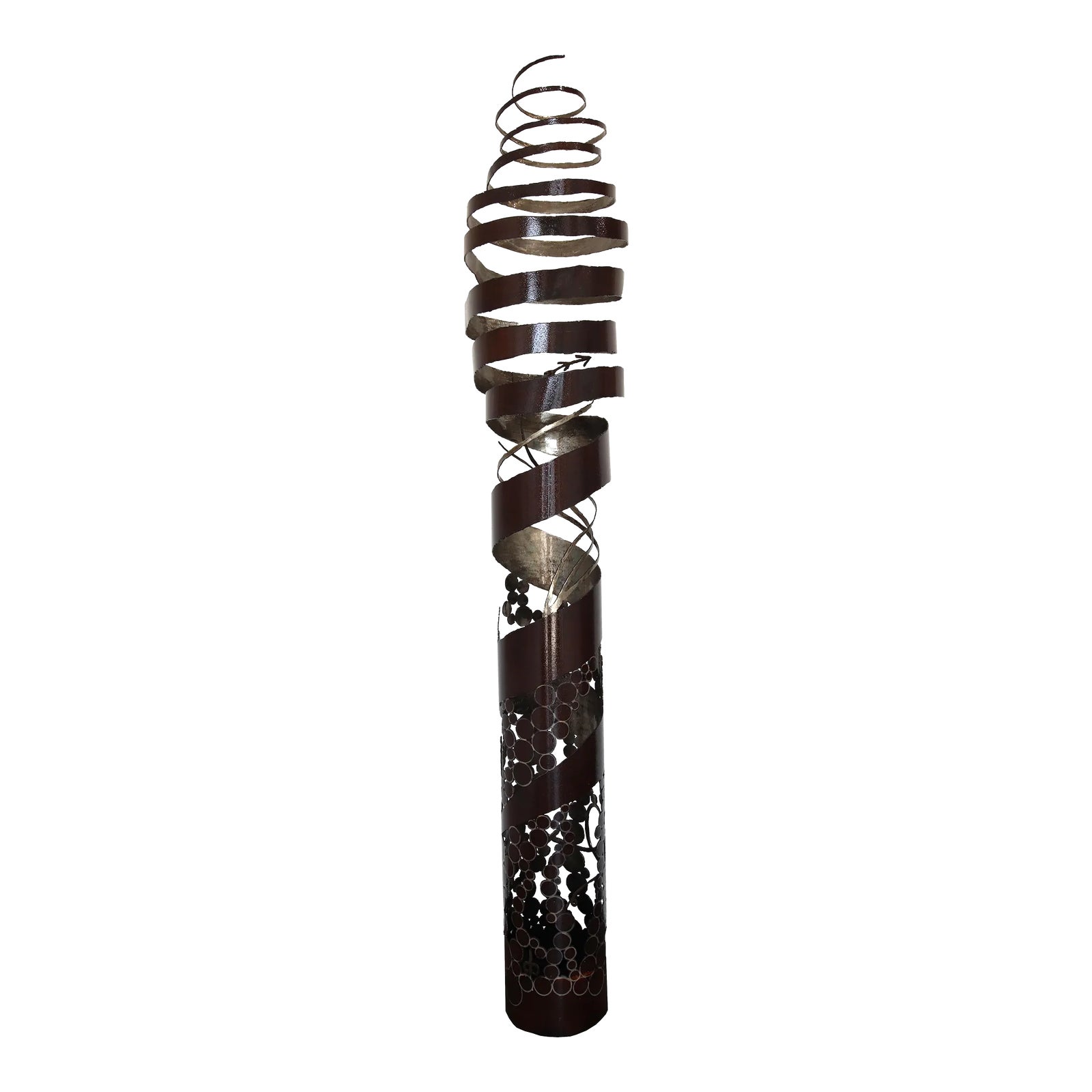 Large Powder-Coated Steel Sculpture "Spiral to the Third Power" Tall ...