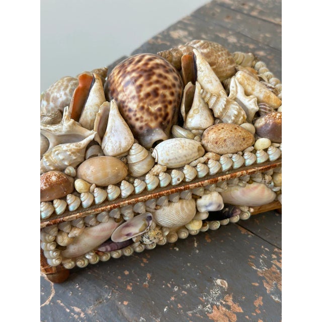 Antique Victorian Shell Encrusted Box, Circa Early 20th Century | Chairish