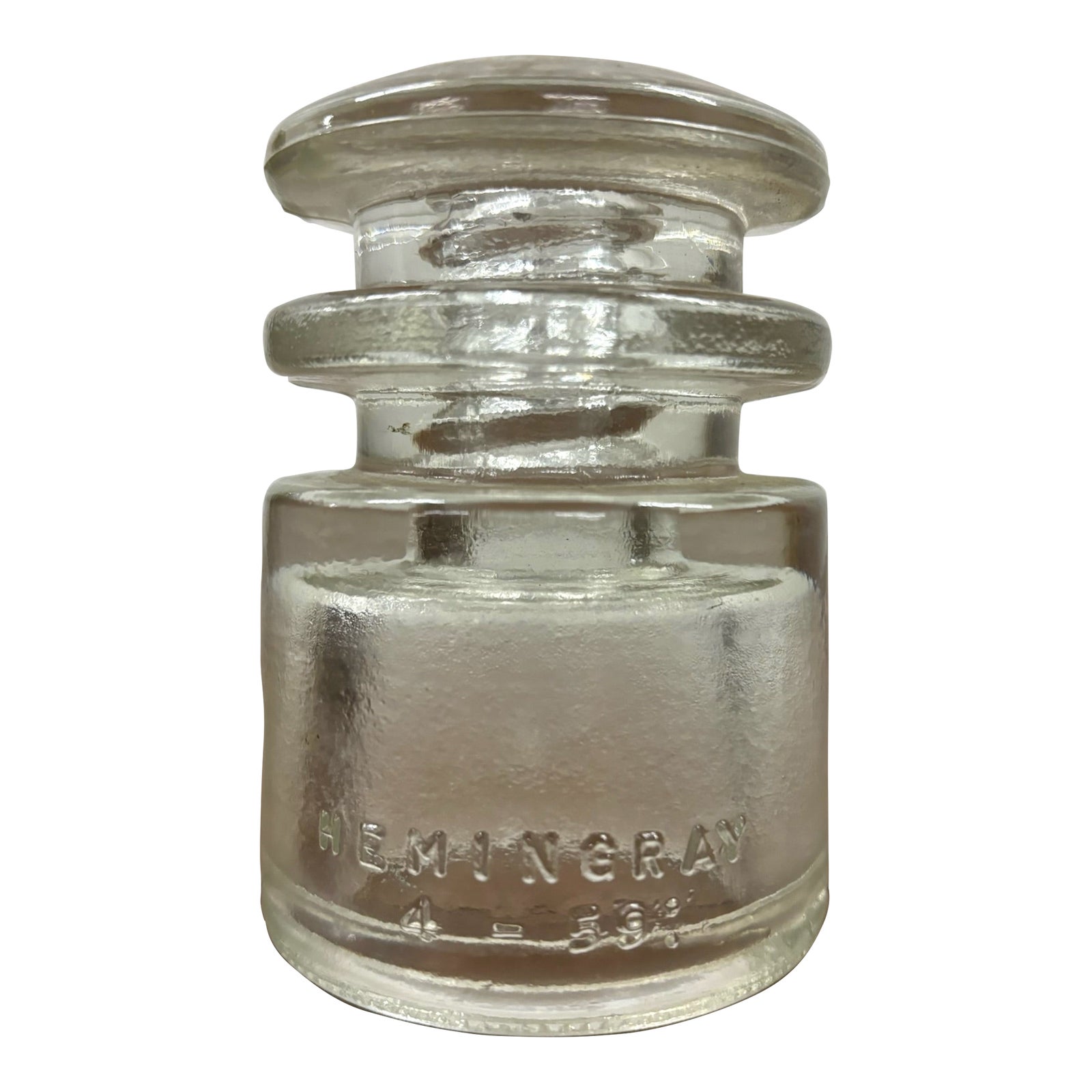 Vintage Clear Glass Hemingray Insulator | Chairish