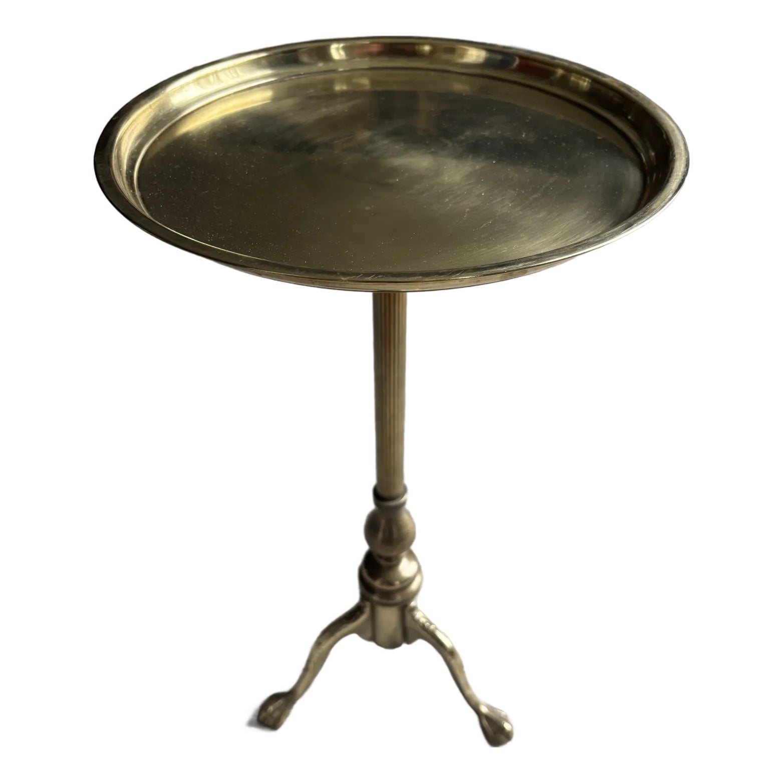 Chippendale Style Solid Brass Brandy Stand | Chairish