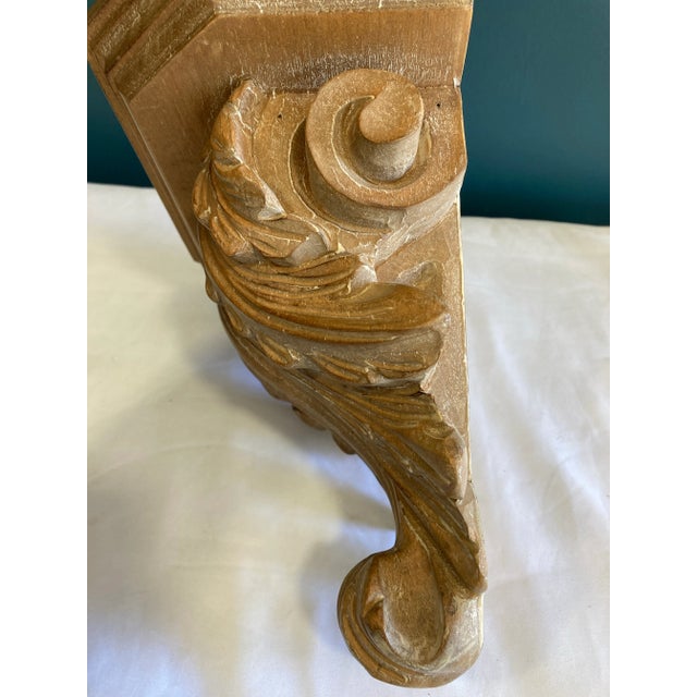 1990s Italian Scroll Corbel Wall Shelf | Chairish
