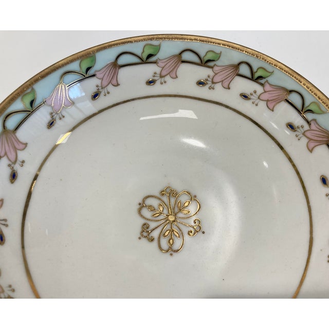 Antique Nippon Morimura Handpainted Porcelain Platter, Bowl and Cup Set ...