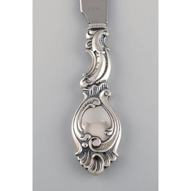 Rococo Style Danish Silver Cutlery, 1940s, Set of 5 | Chairish
