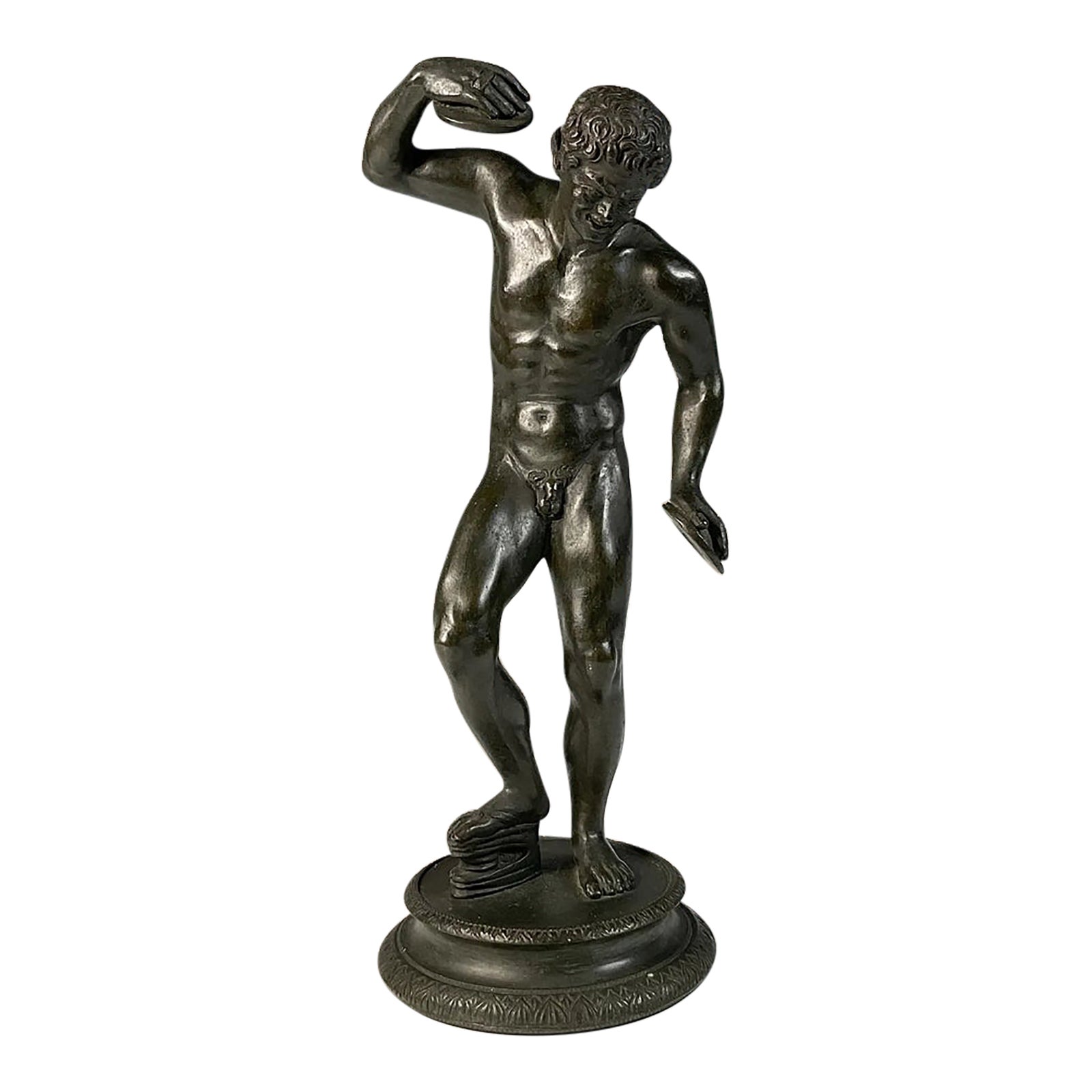 Mid 19th Century Dancing Faun Bronze | Chairish