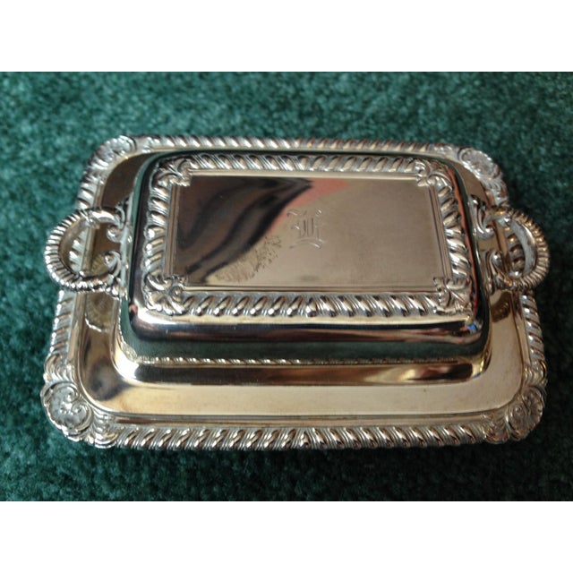 Silver Plated Hollowware Miniature Rectangular Covered Container | Chairish