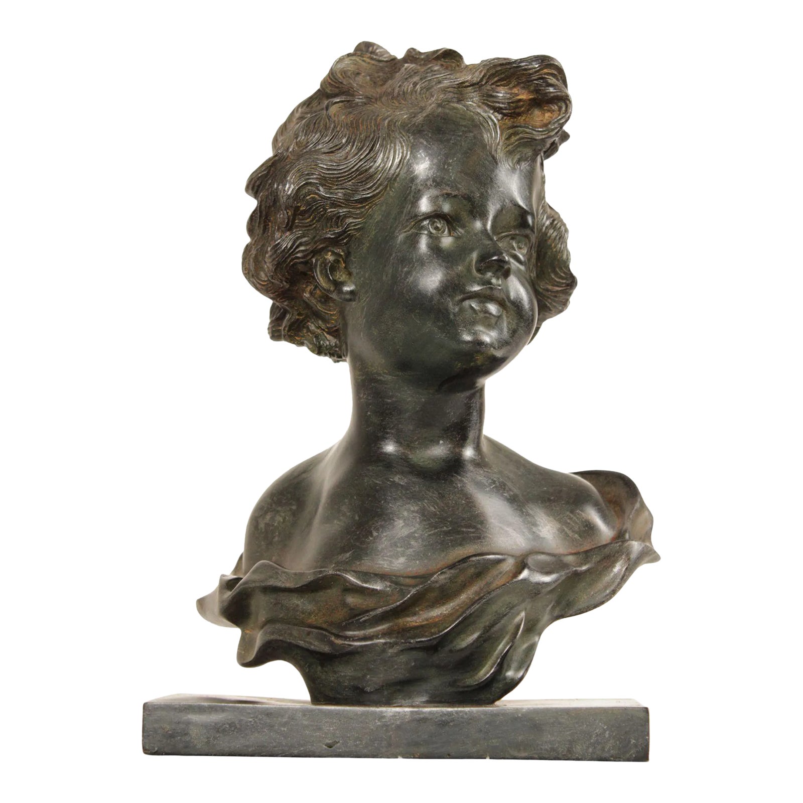 Vintage Classical Style Bronzed Bust Statue | Chairish