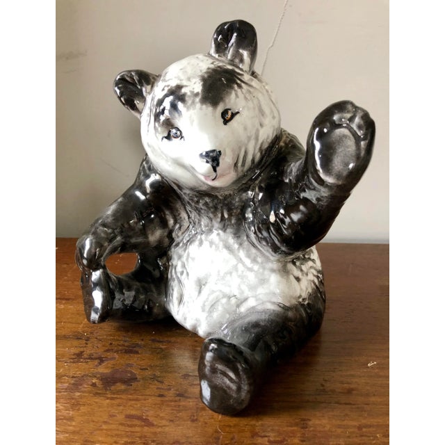 Vintage Italian Ceramic Panda | Chairish