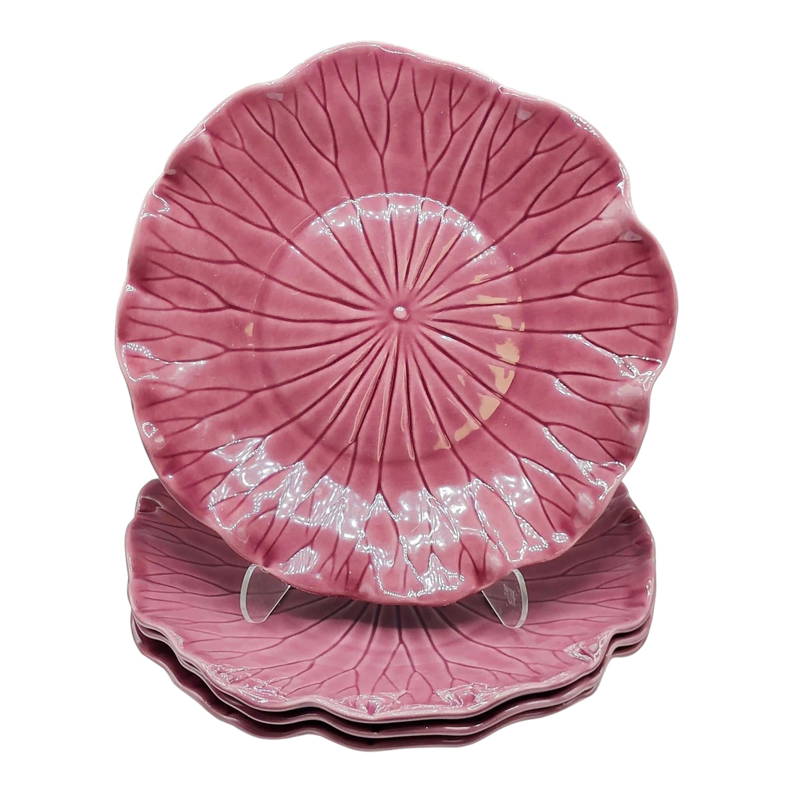 Vintage Mid-Century Modern Metlox Poppytrail Lotus Rose 11" Dinner ...