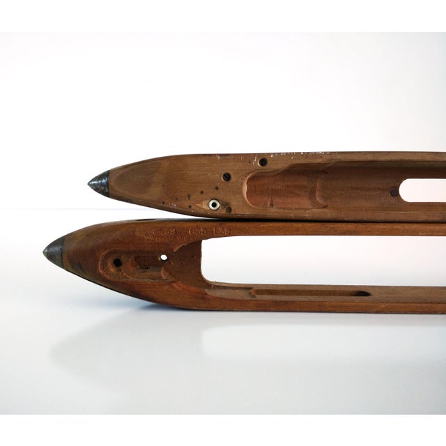 1940's Antique Textile Weaving Loom Shuttles- A Pair | Chairish