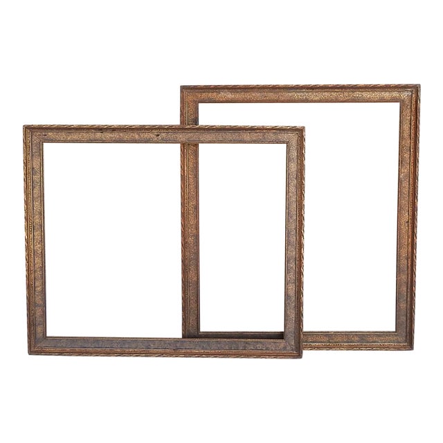 Vintage 1930s Elegant Giltwood Picture Frames - a Pair | Chairish