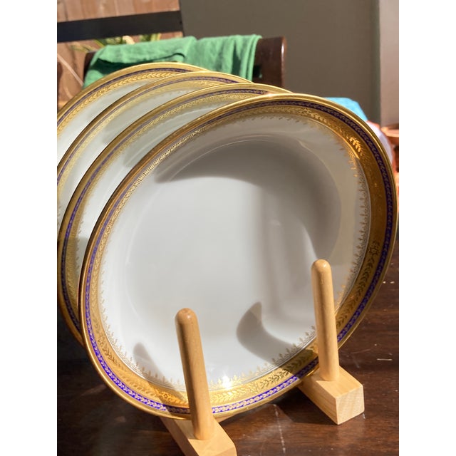 1920s Limoges France Fine Porcelain Fruit or Bisque Bowls With Green ...