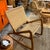 Boho Chic Teak and Natural Rope Rocking Chair | Chairish