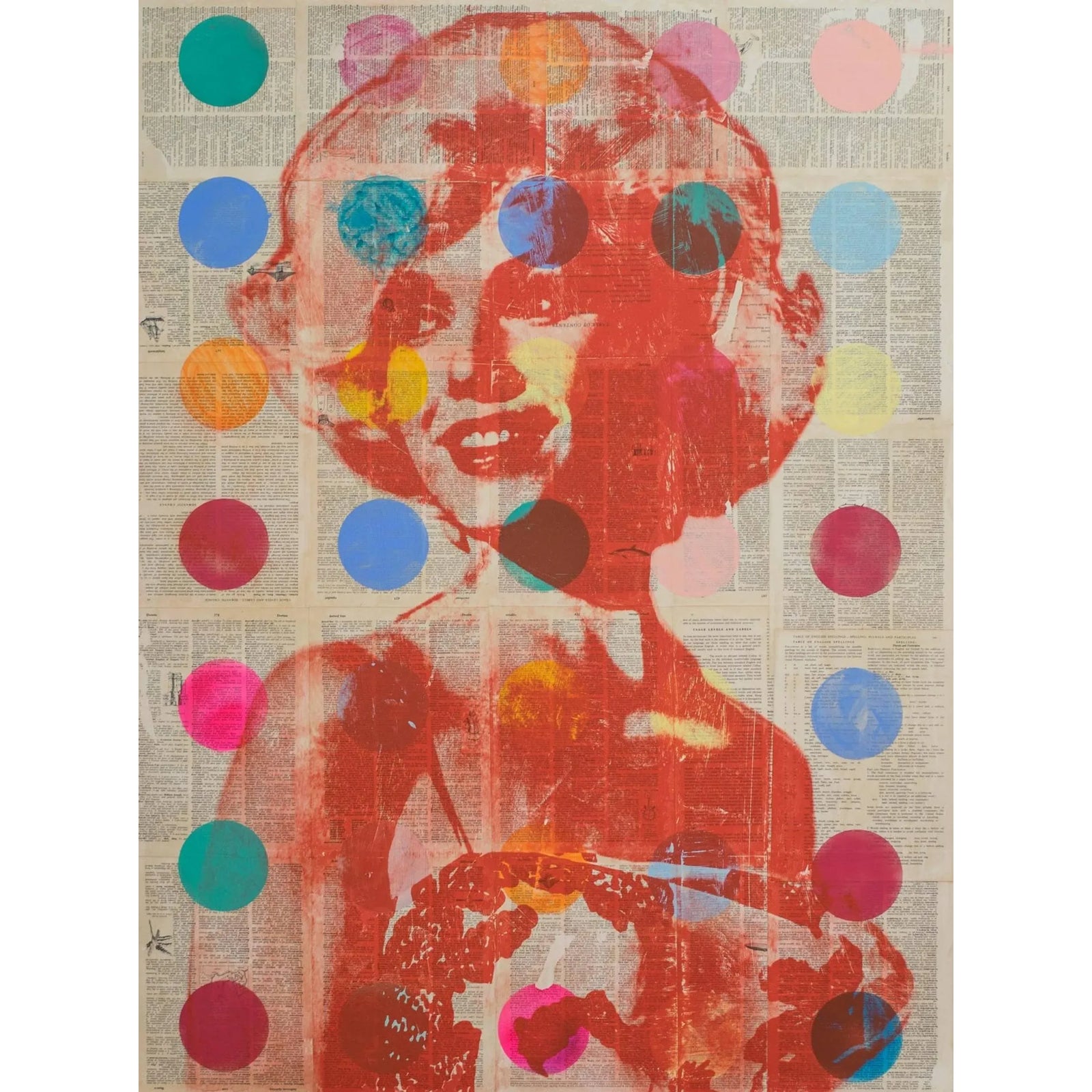 Marilyn Monroe Painting by Dane Shue | Chairish